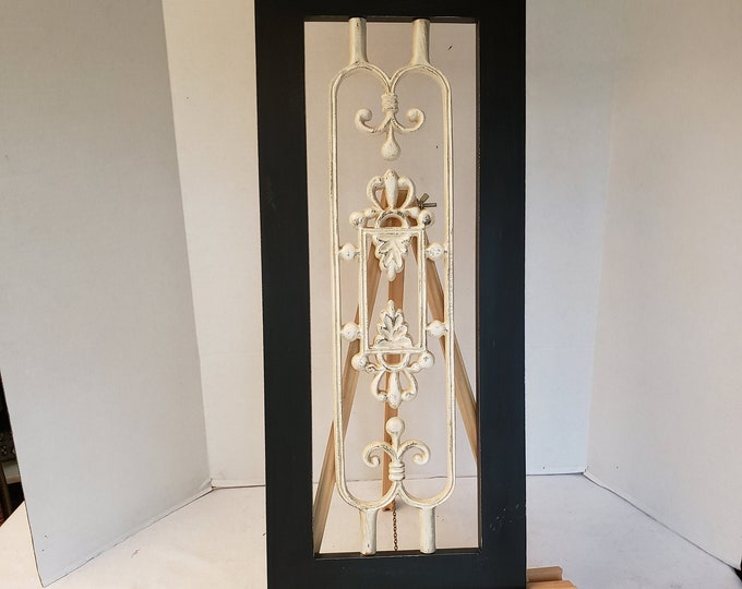 Vintage Wrought Iron Window Frame Cottage Home Décor 26" X 11" - Etsy