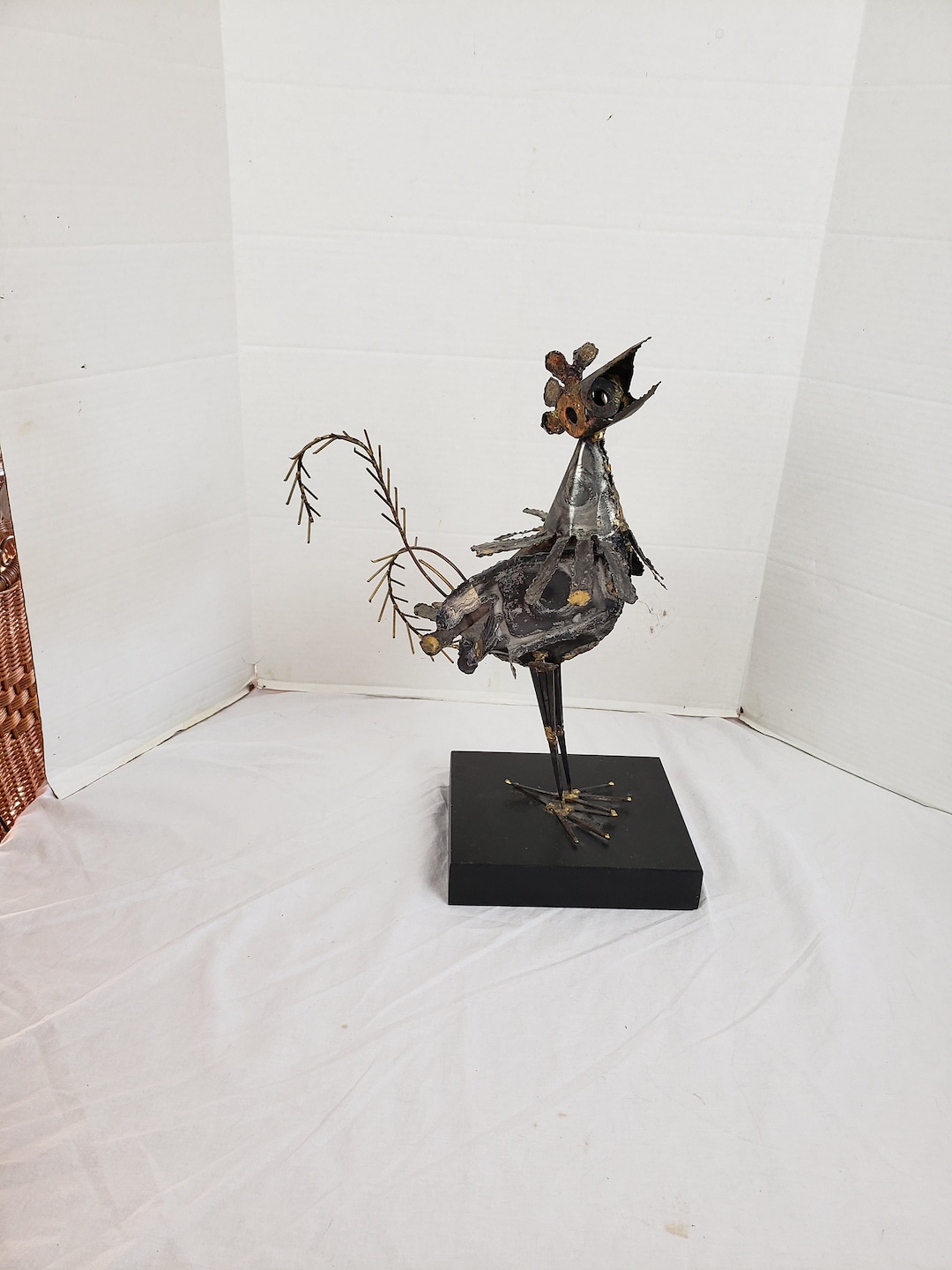 Rooster Scrap Art Metal Bird Sculpture Steampunk Metalworking Bird 20 ...