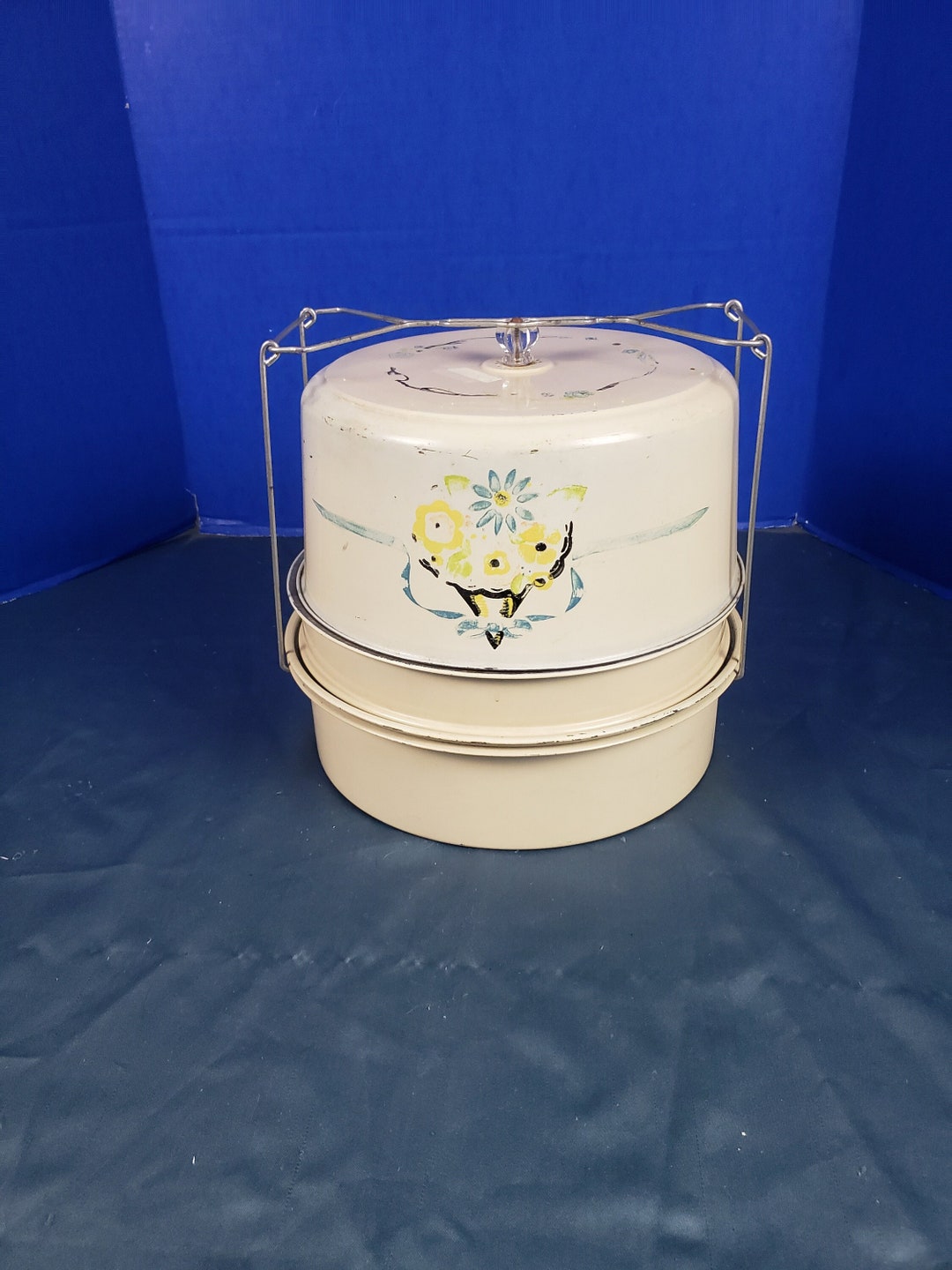 Vintage Cake and Pie Tin Carrier Mid Century 5-piece Metal - Etsy