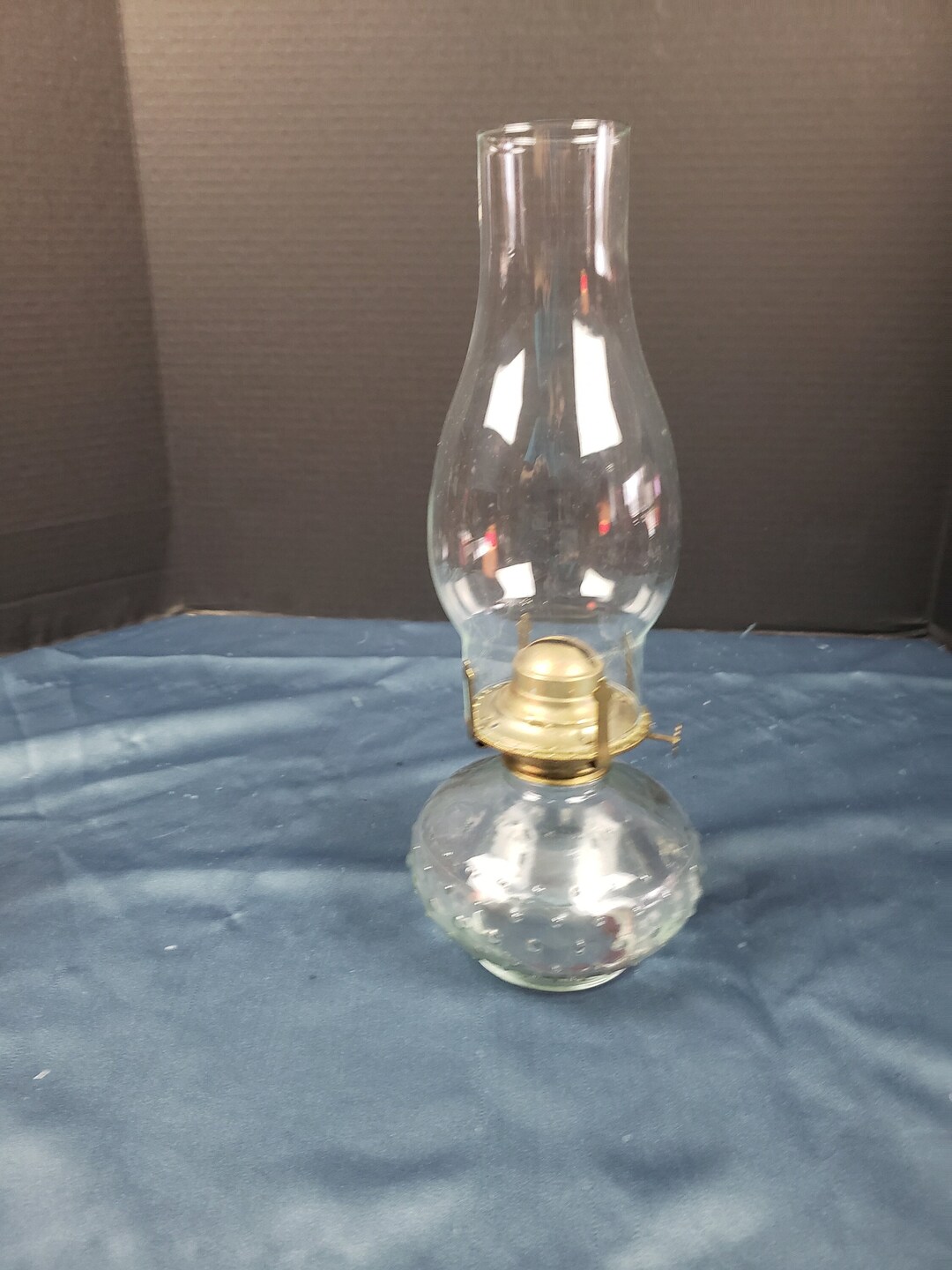 Vintage Lamplighter Glass Kerosene Oil Lamp 13" Tall - Etsy