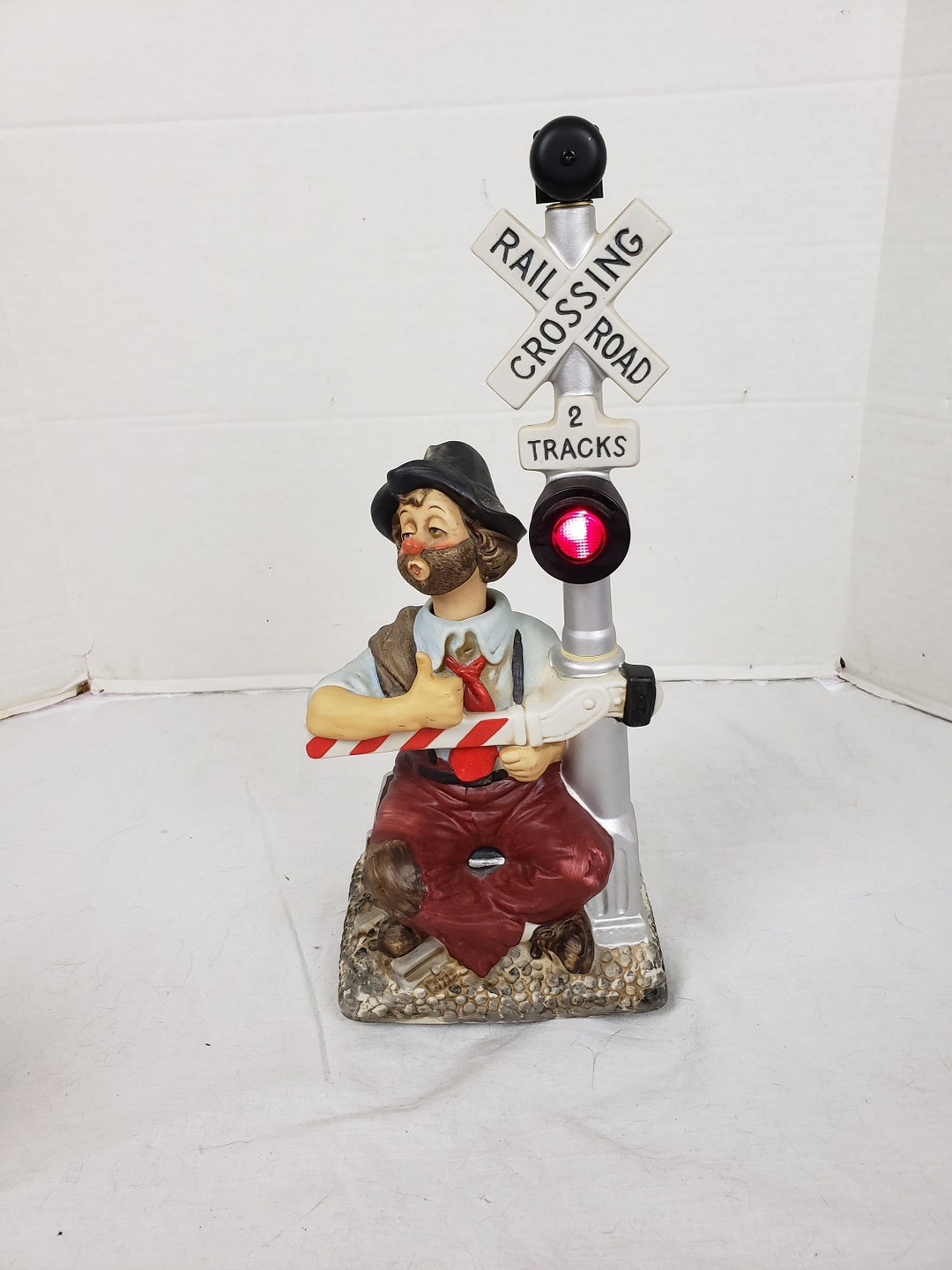 Waco Melody in Motion Railroad Crossing Willie the Hobo Figure ...