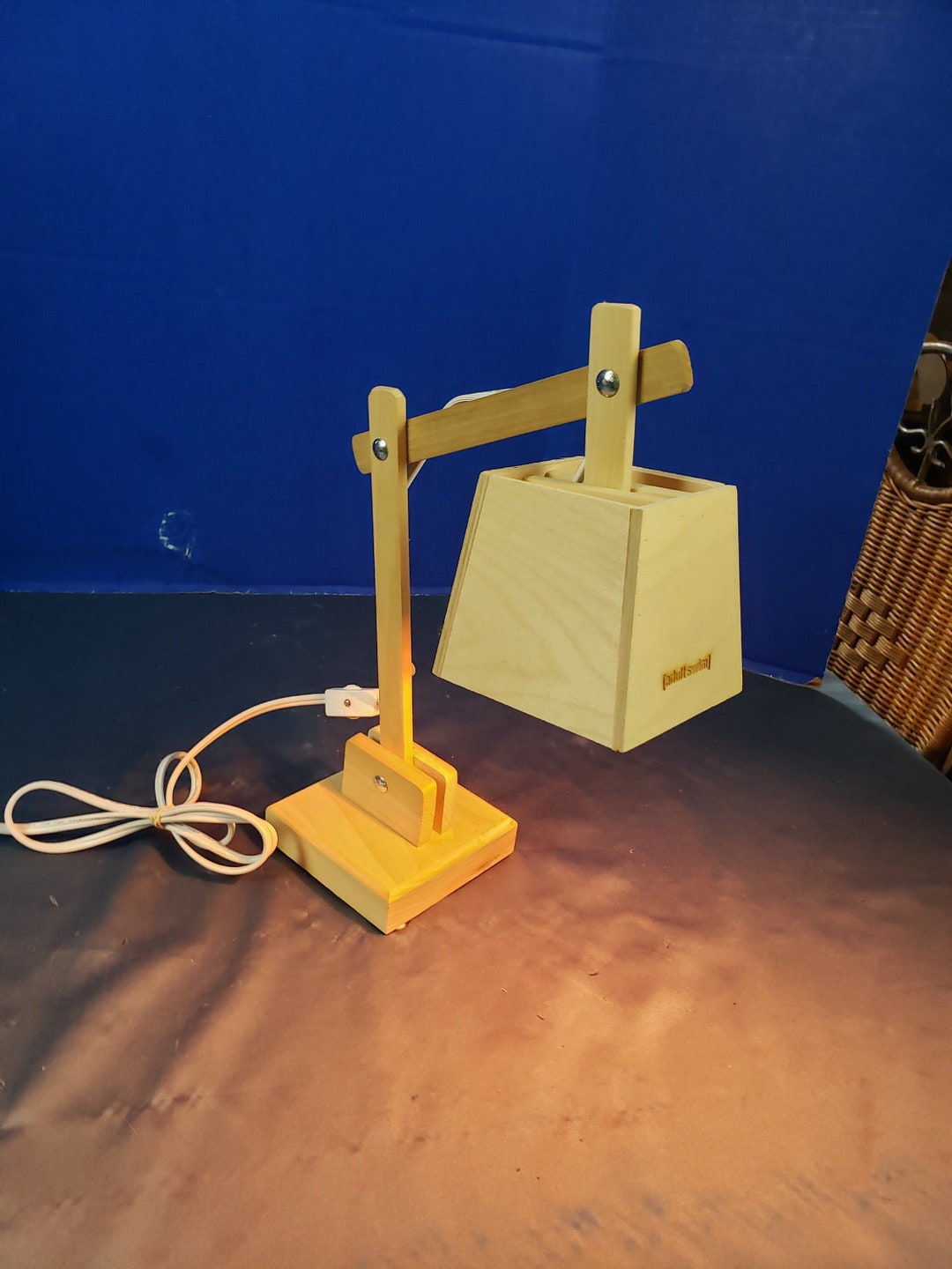 Adult Swim Network Wood Accent Desk Adjustable Lamp Light Show ...