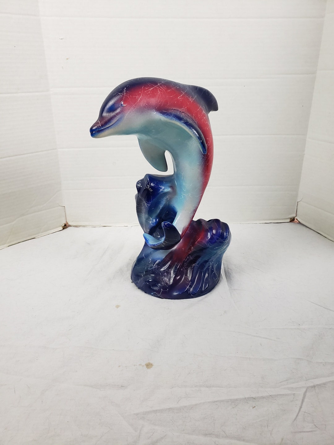 Dolphin Statue 15" Tall Signed Dino 2000 - Etsy