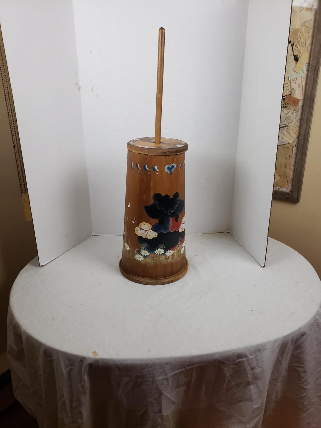 Vintage Wood Butter Churn W Dasher 32" Tall 10" in Diameter - Etsy