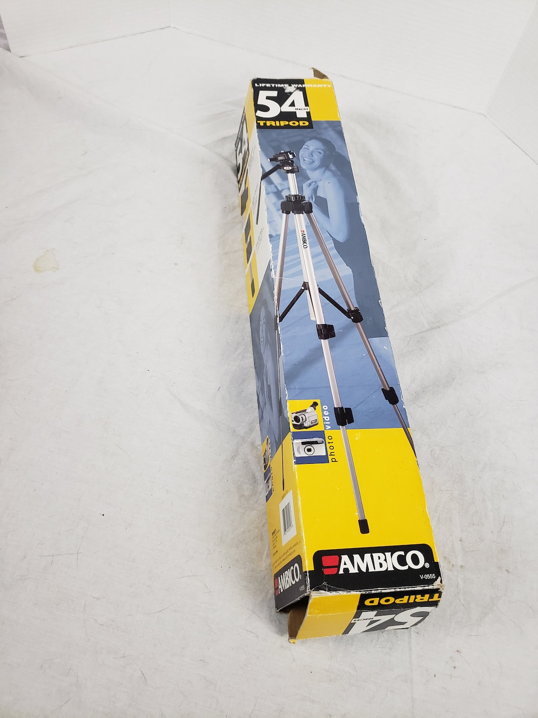 Ambico V-0555 54 Inch Camera Tripod Adjustable 3-way Pan Head With ...