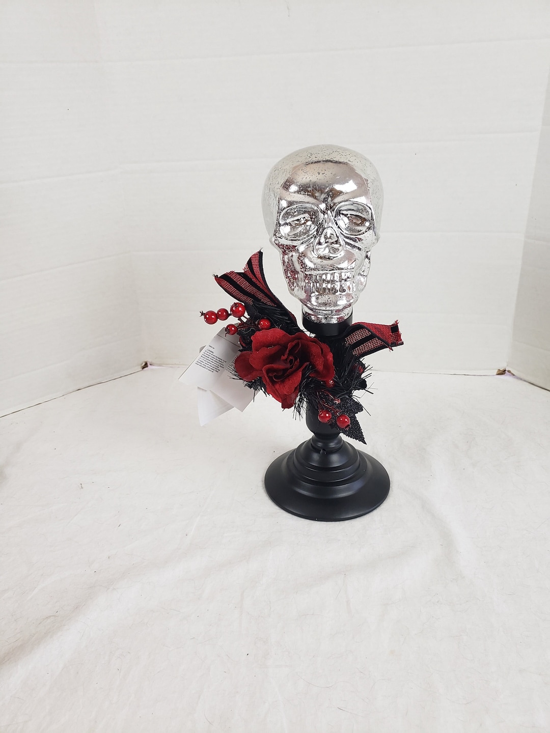 Vintage Halloween Light up Skull Battery Operated 15" X 6" - Etsy