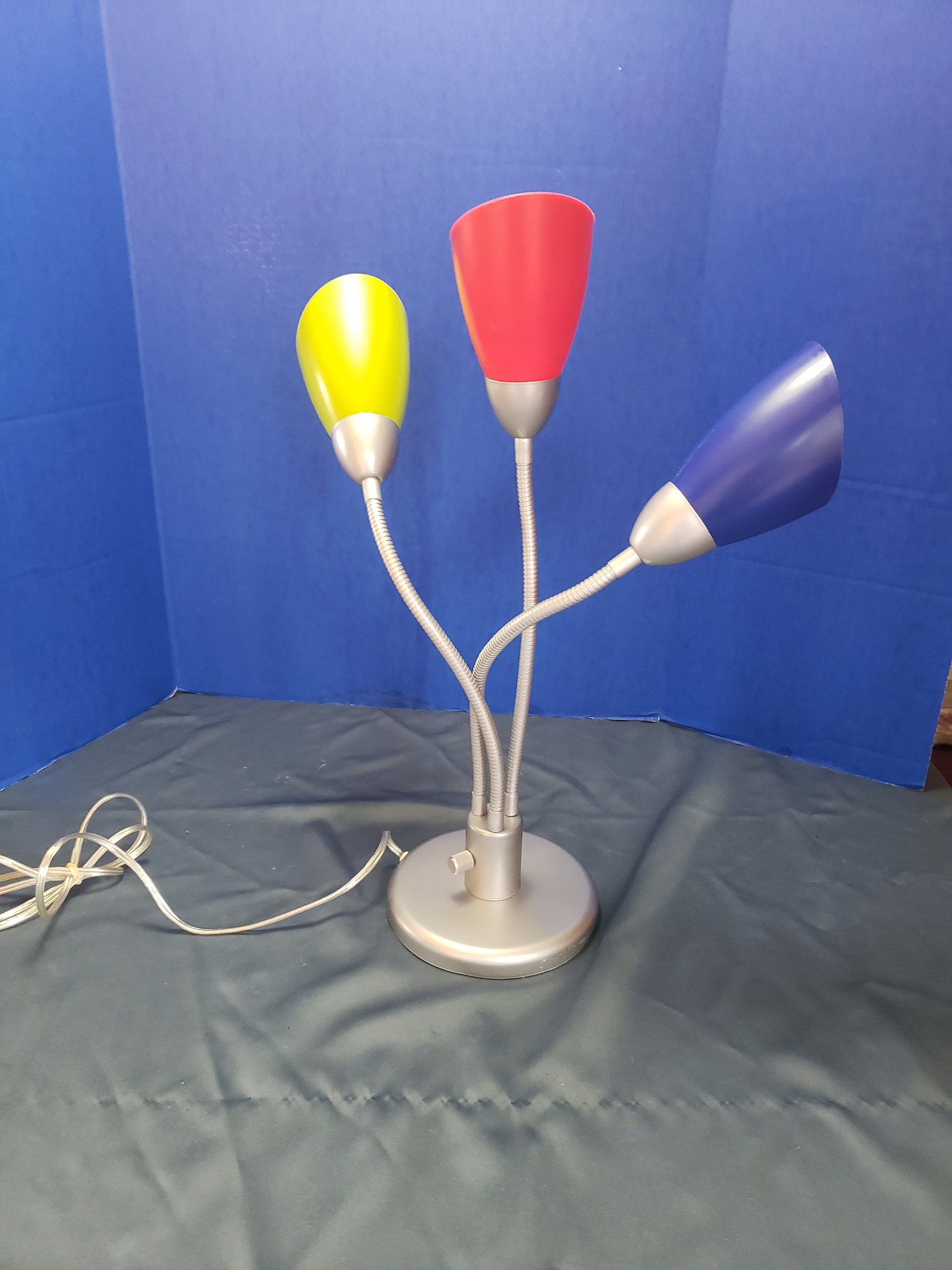 Vintage Table Lamp 3-Way Silver Adjustable Modern 3 Light | Etsy