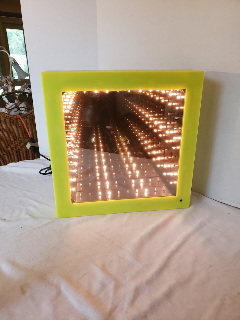 HPI Can You Imagine Infinity Mirror Light Box Party Dorm Room | Etsy