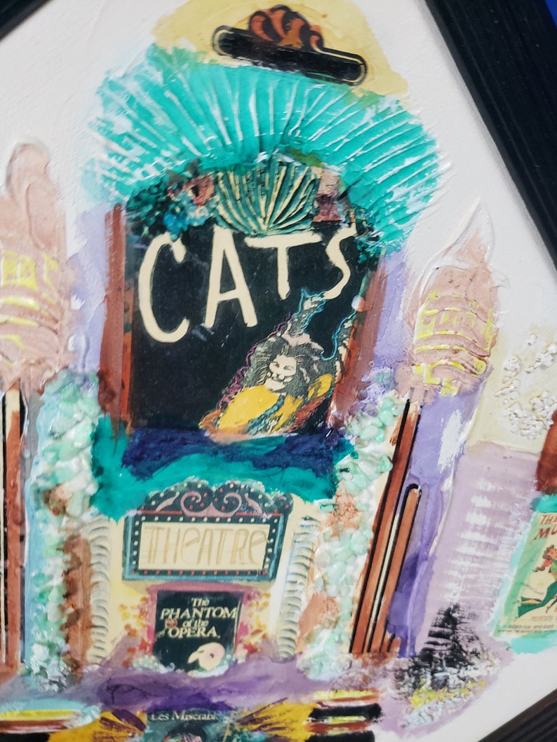 New York Theater District Play Posters Cats Sign 13.5 - Etsy