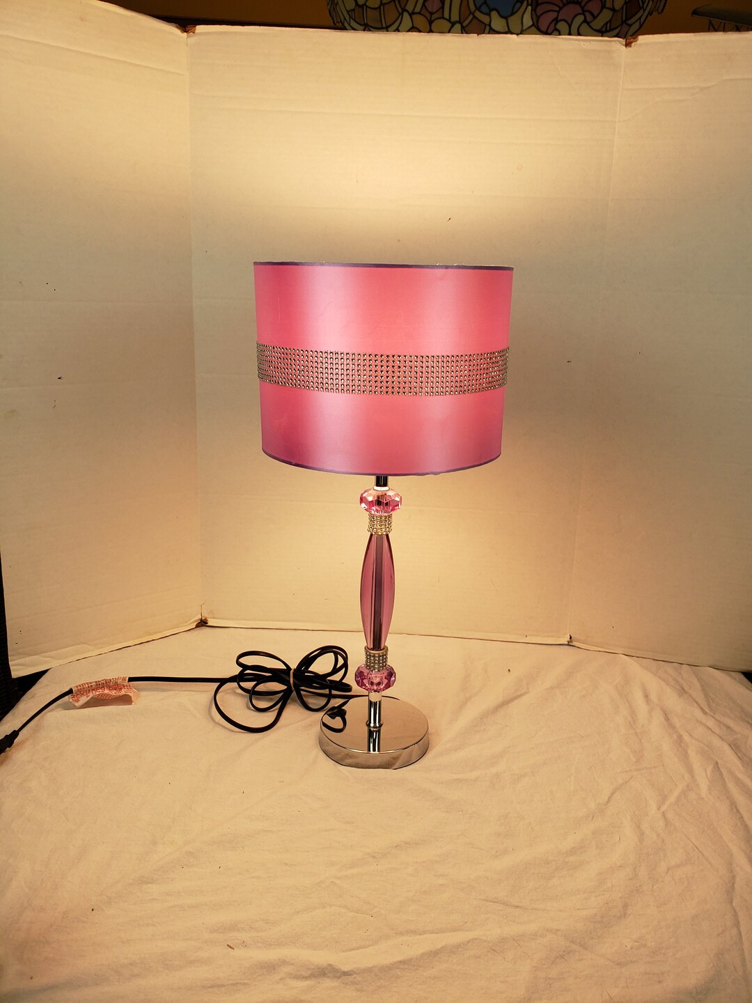 Vintage Purple Lucite Acrylic Plexiglass Modern Table Lamp 23" Tall - Etsy