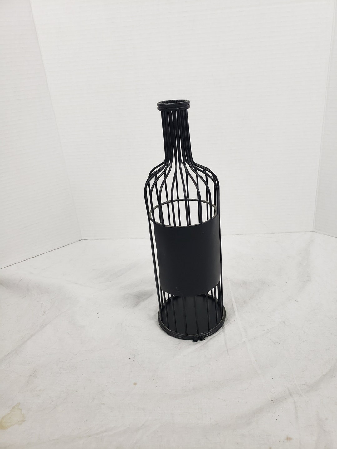 Metal Wine Cork Holder Wire Cage Compact Bar Kitchen Décor Corks Wine ...