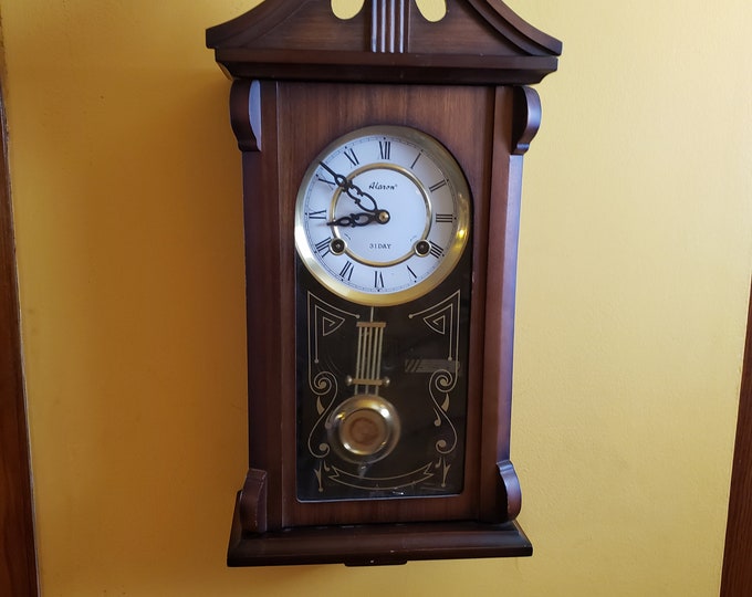 Vintage Alaron 31 Day Wind up Clock W/chime on Hour and Half-hour - Etsy