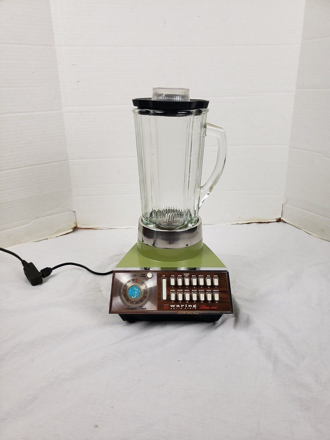 Vintage Waring Blender W/automatic Timer Futura 1000 1206 Avocado Green ...