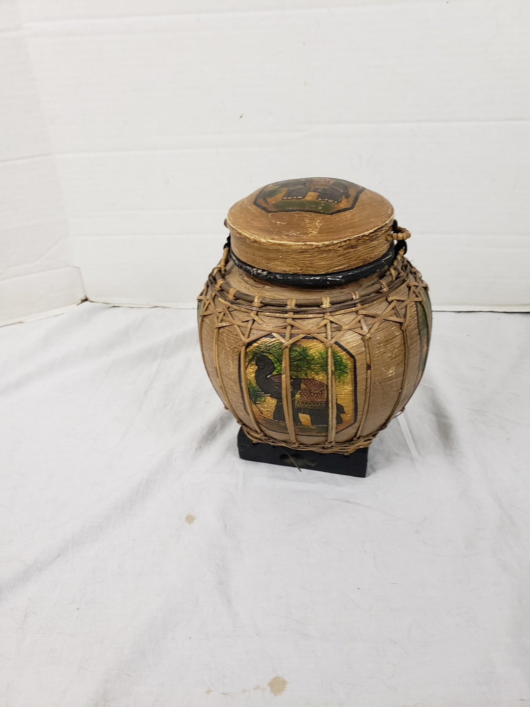 Vintage Wheaton Clear Glass 2 Liter Wire Bail Canister/jar Embossed ...