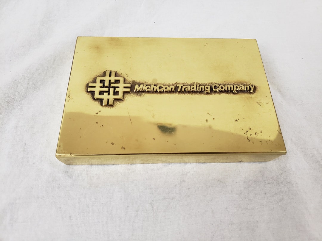 Vintage Polished Brass Box With Lid 6" X 4" - Etsy