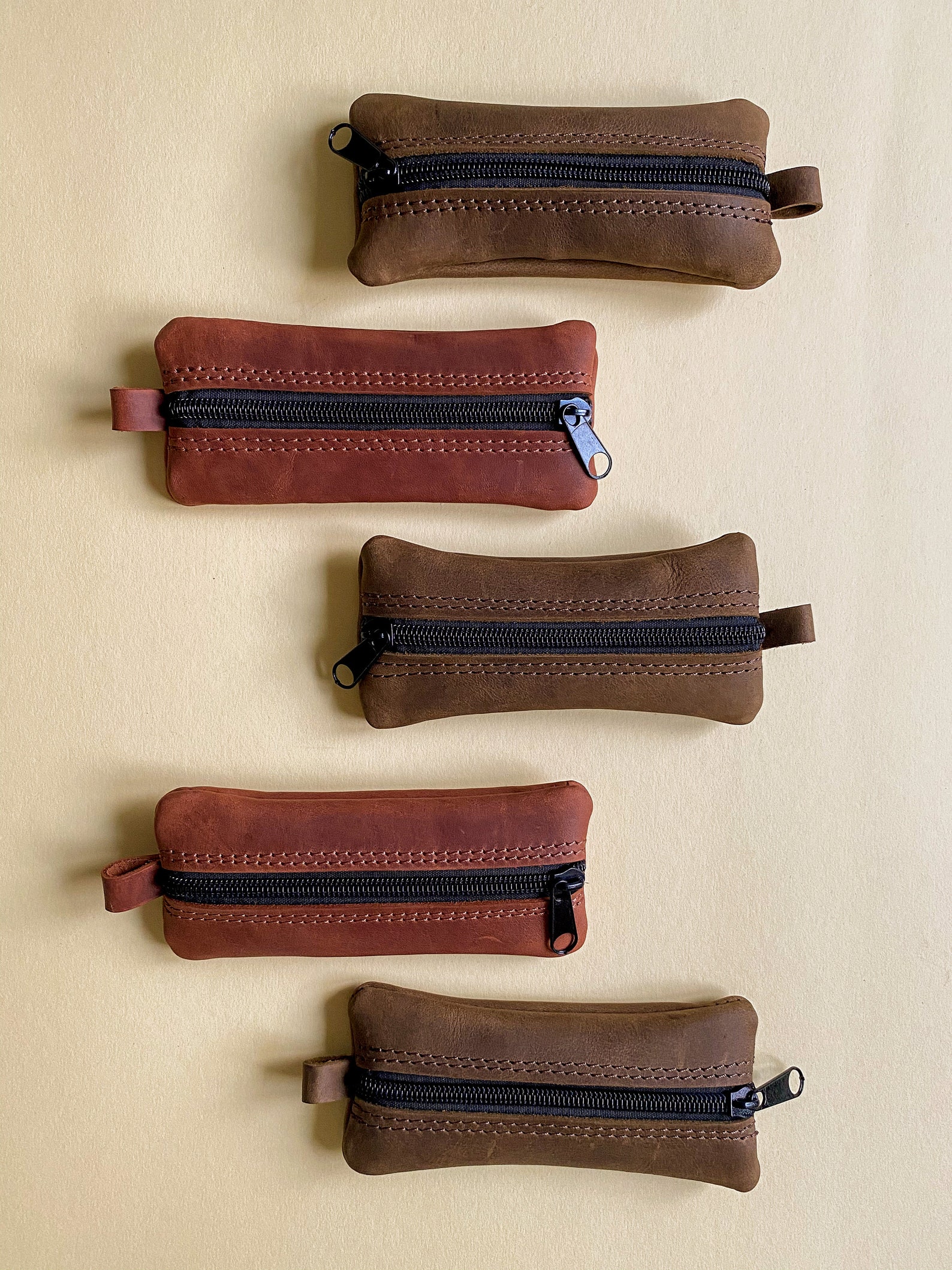 Zipper Key Case-genuine leather Key Holder Key Organizer - Etsy