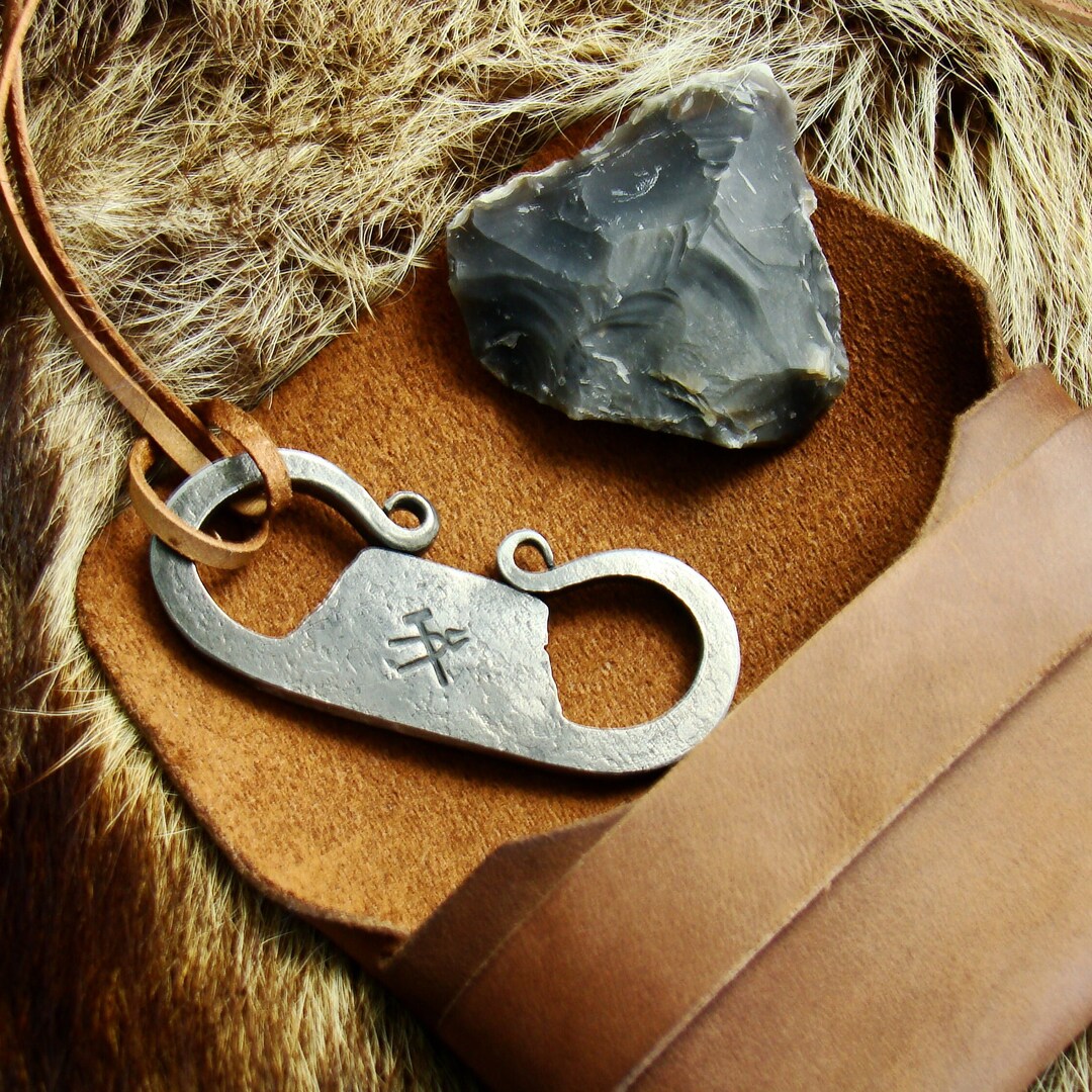 Traditional Firestarter Kit. Firesteel, Flint, Pouch, Lace - Etsy