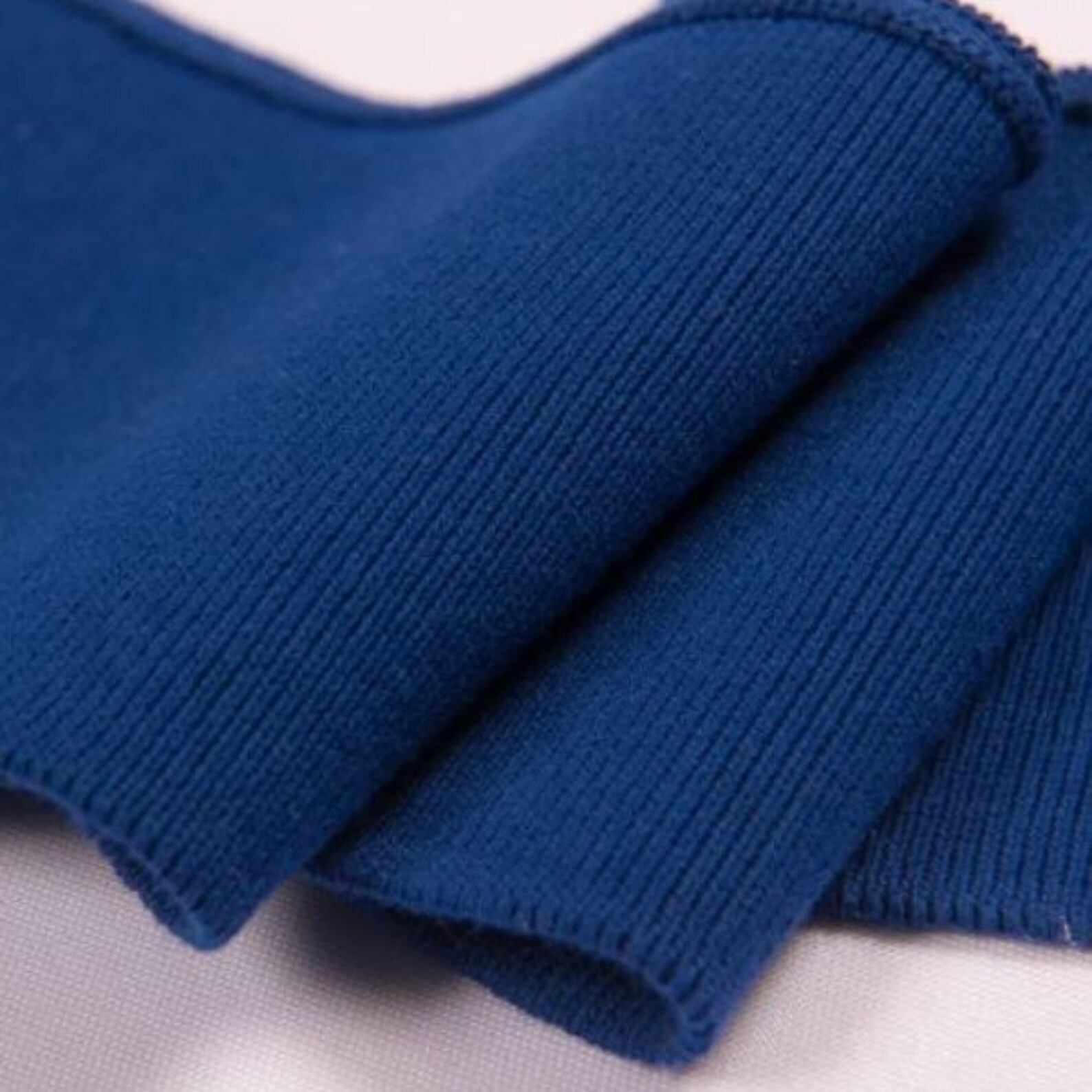Knit cuff fabric Cotton ribbed knit Premade collar fabric | Etsy