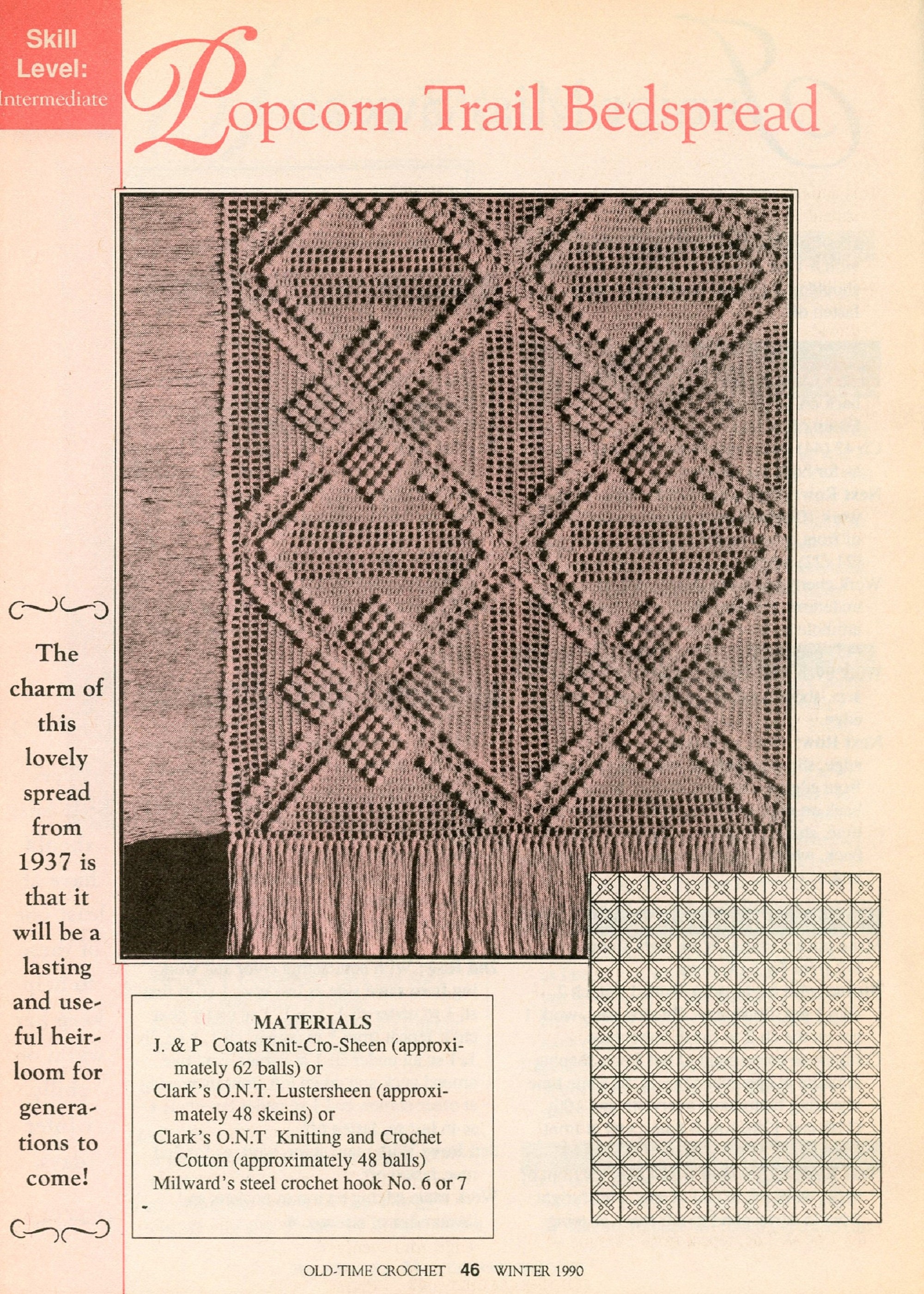 Old-time Crochet Winter 1990, Pattern Magazine, House of White Birches ...