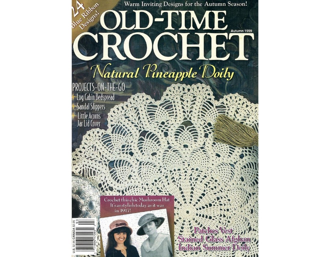Old-time Crochet Autumn 1999, Pattern Magazine, Written Instructions ...