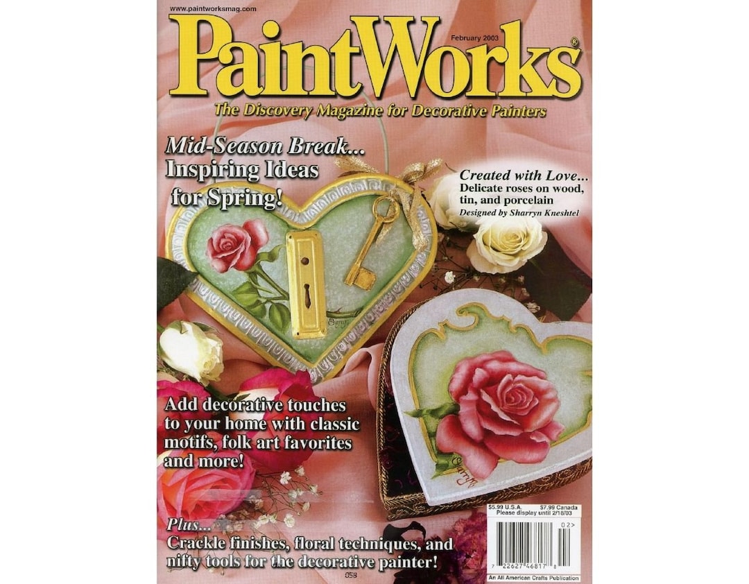 Paintworks, Feb 2003, Acrylic Paint Patterns, Oil Paint Project,how to ...