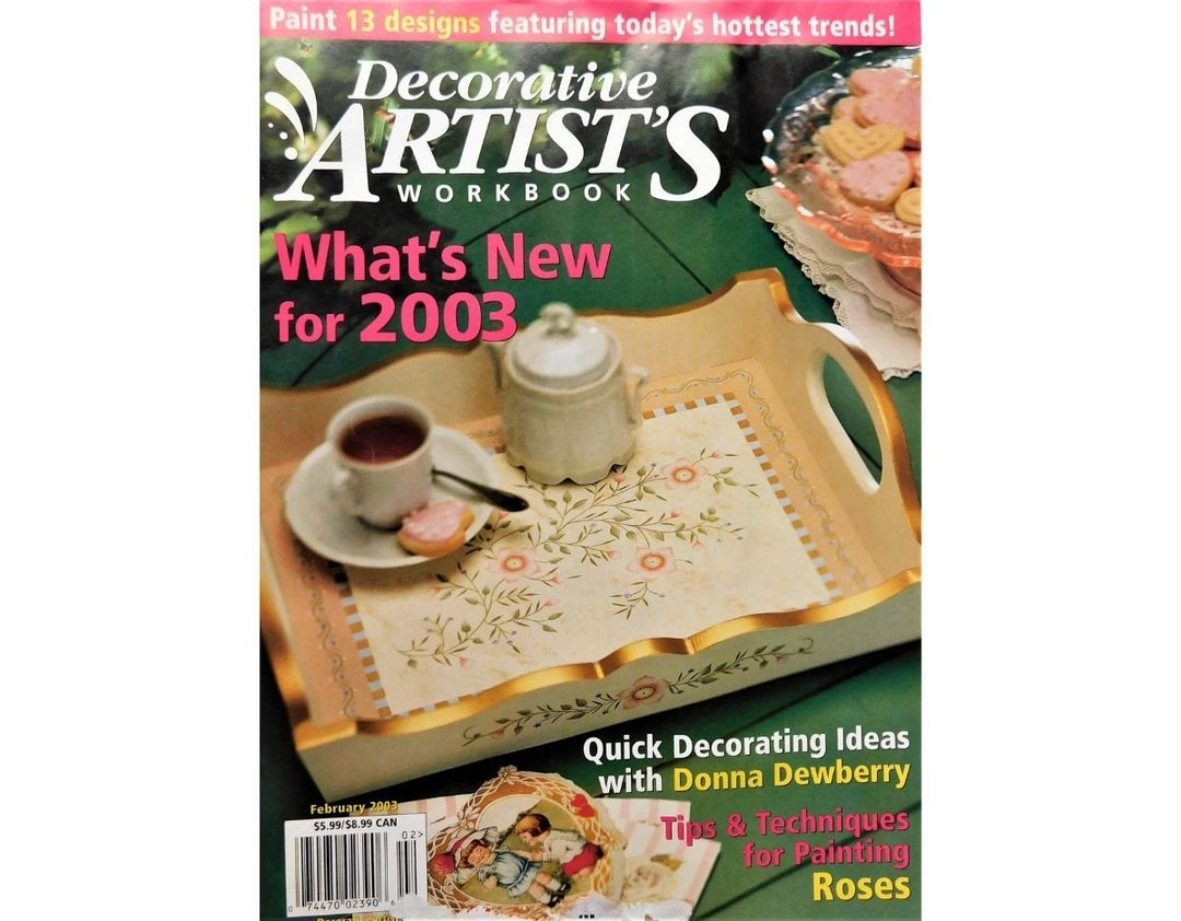 Decorative Artist's Workbook Feb. 2003, Decorative Painting ...