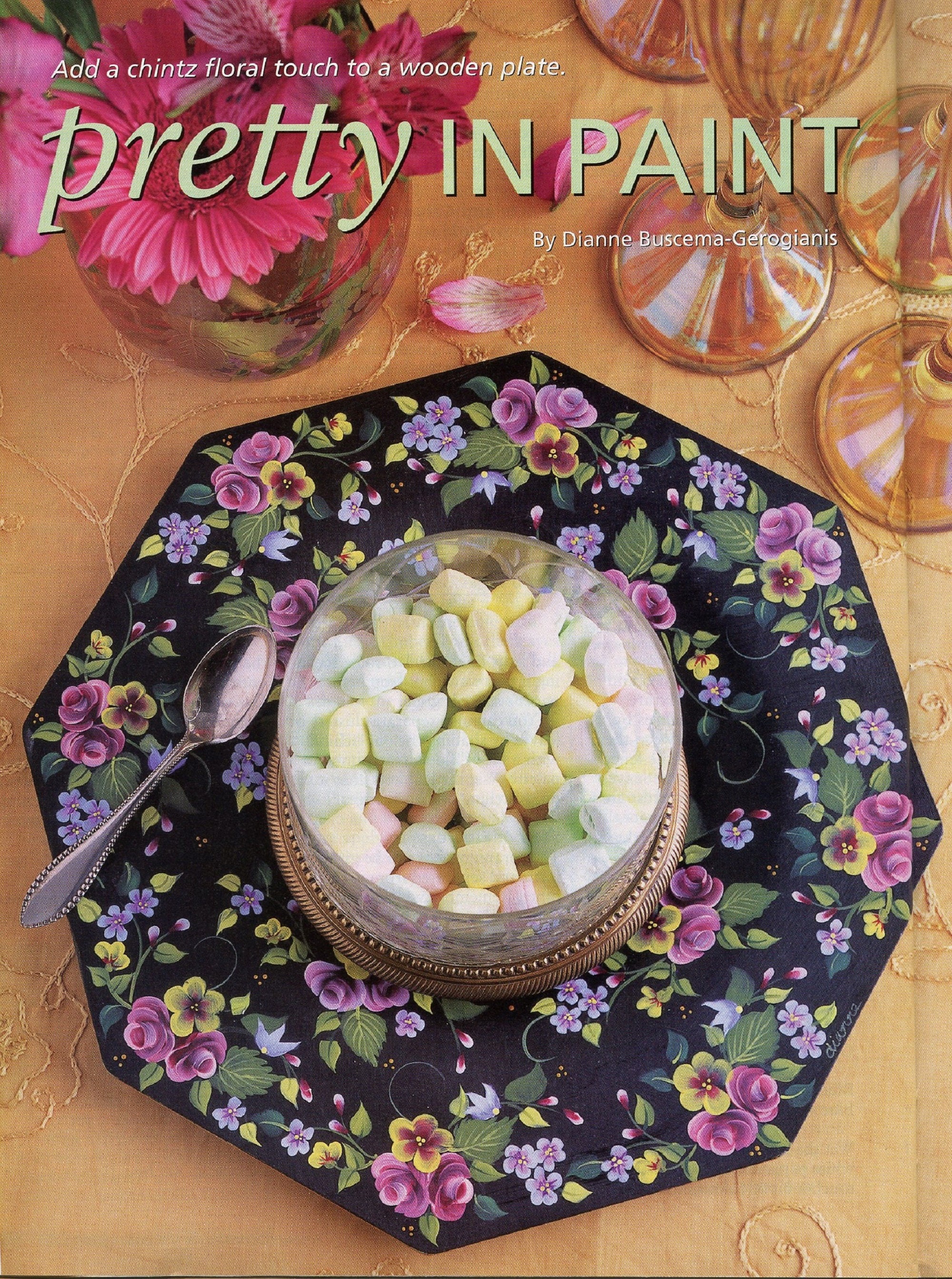 Decorative Artist's Workbook June 2003, Acrylics, Watercolor & Heat-set ...