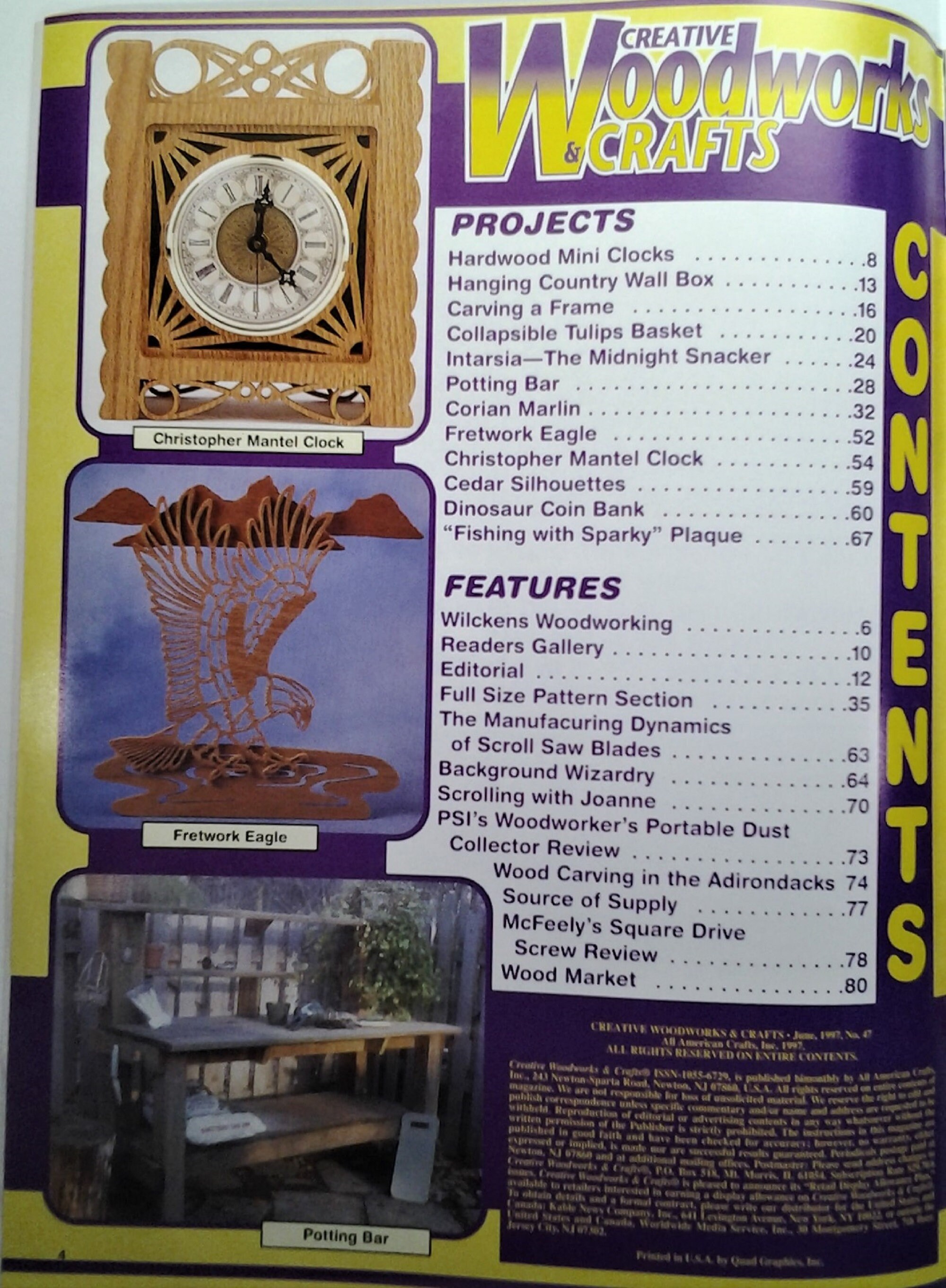 Creative Woodworks & Crafts June 1997, Scroll Saw and Woodworking ...