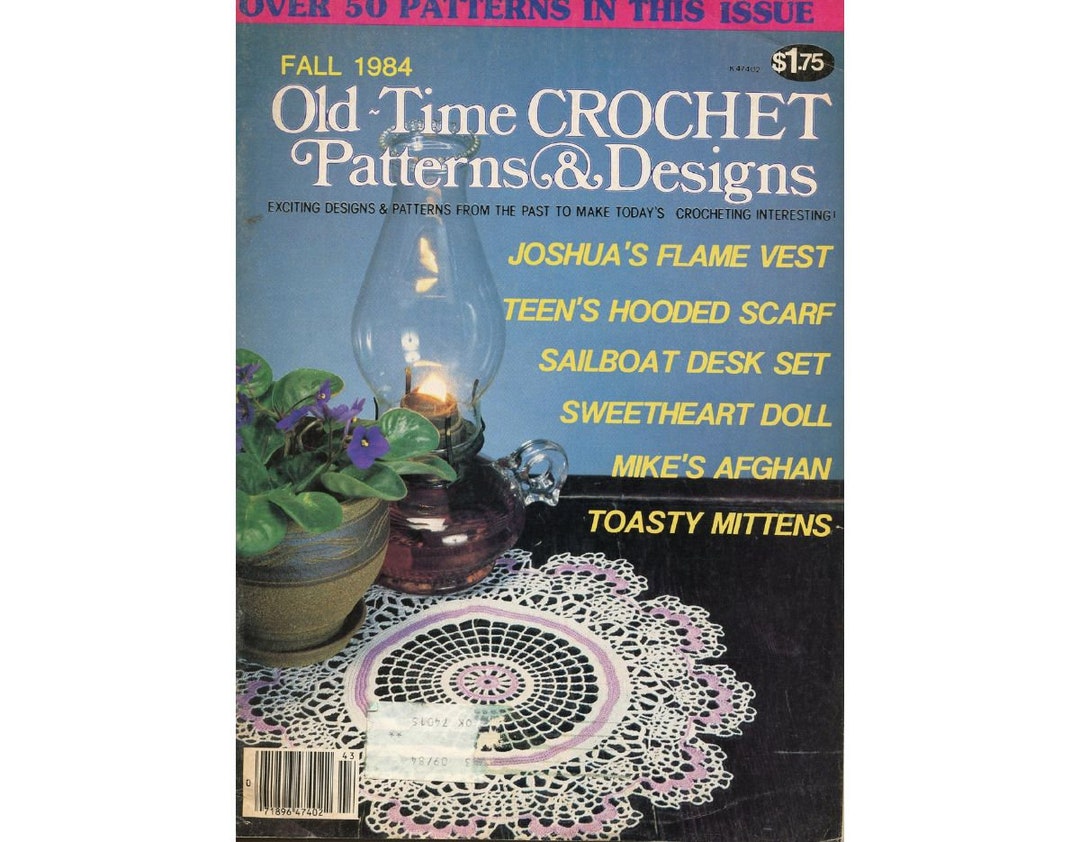 Old-time Crochet Fall 1984, Pattern Magazine, Written Instructions ...
