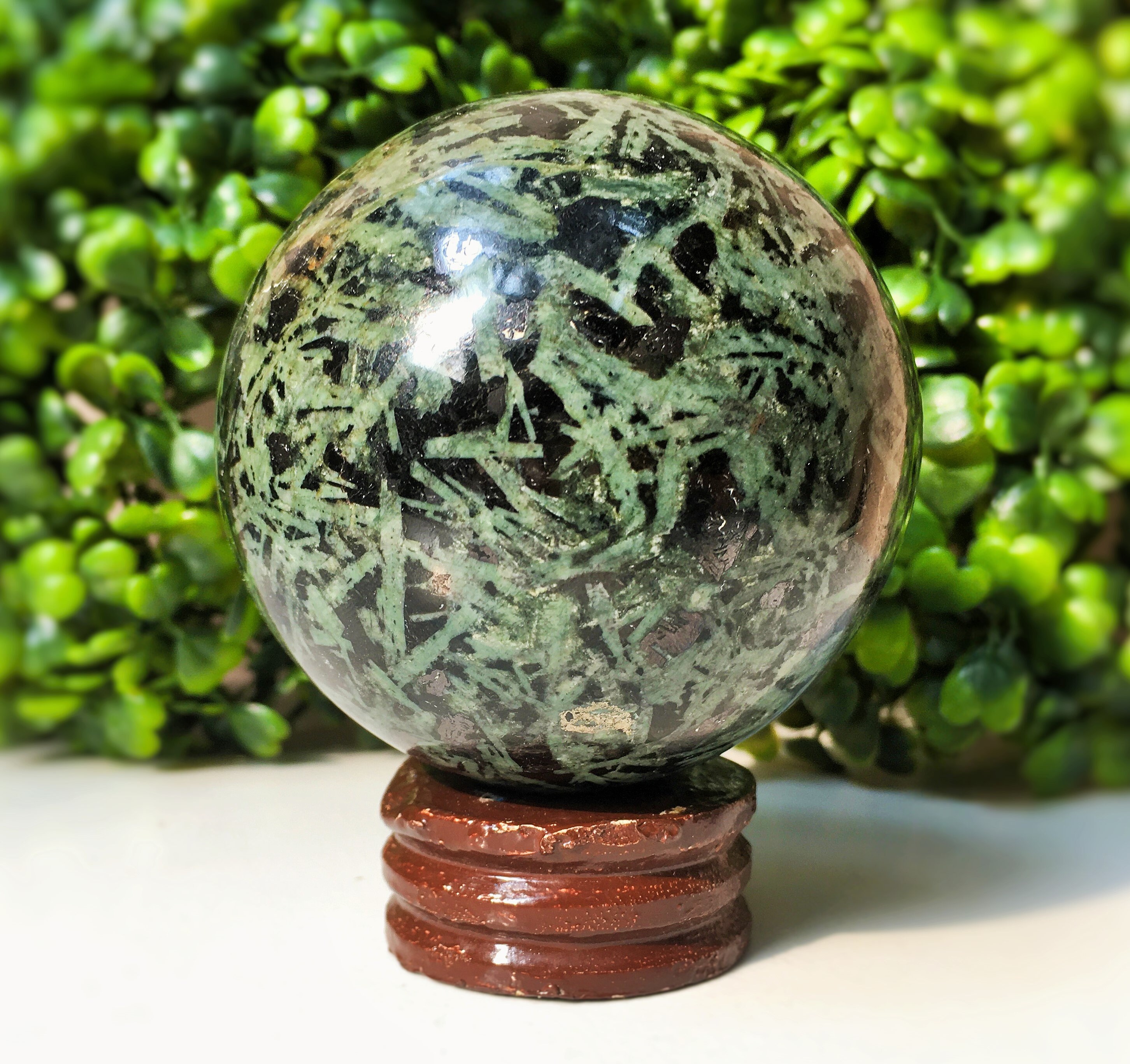 Stunning Green Jasper 70MM Metaphysical Natural Stone Sphere. - Etsy