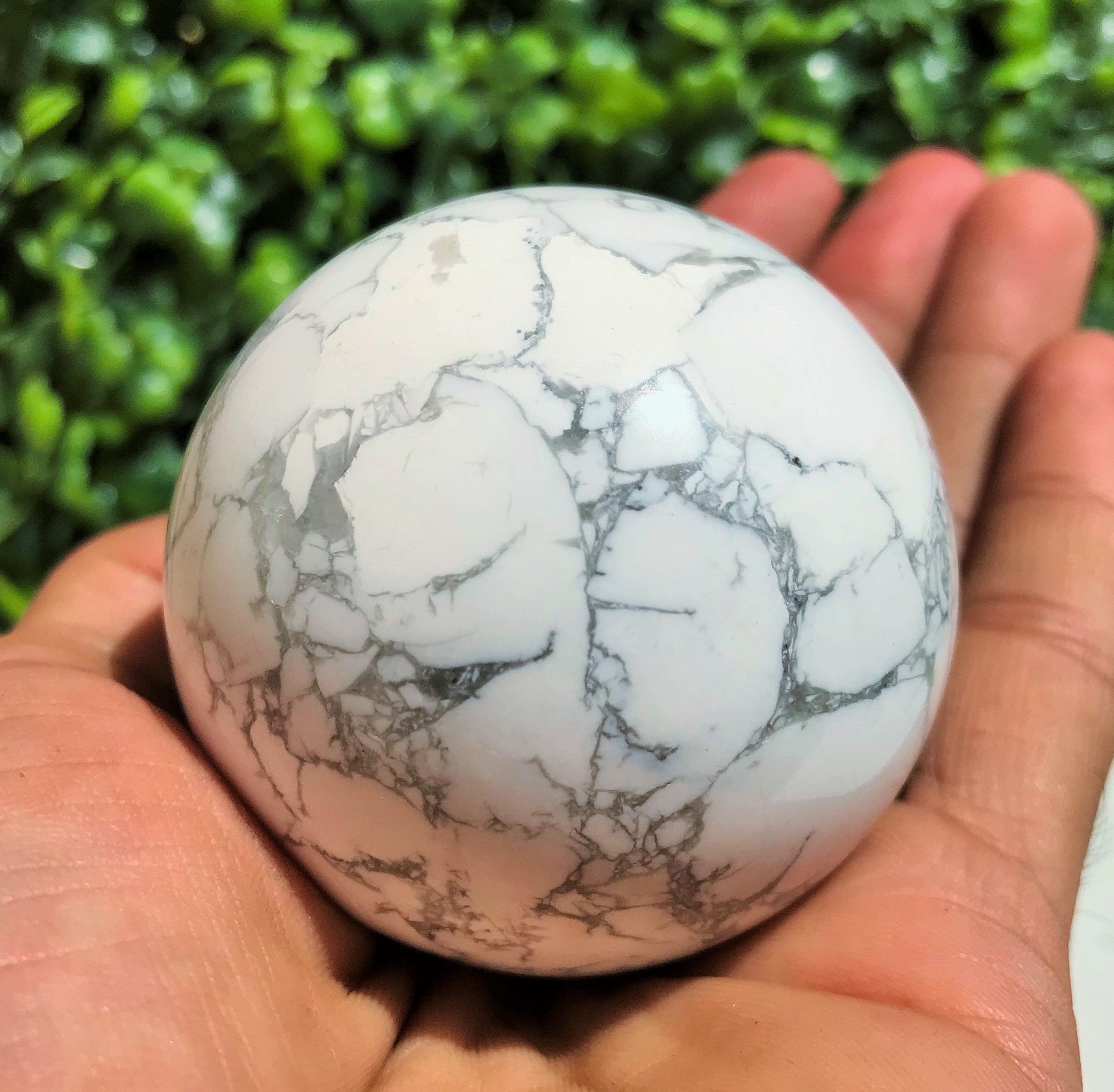 Beautiful High Quality Howlite 50MM Crystal Healing - Etsy