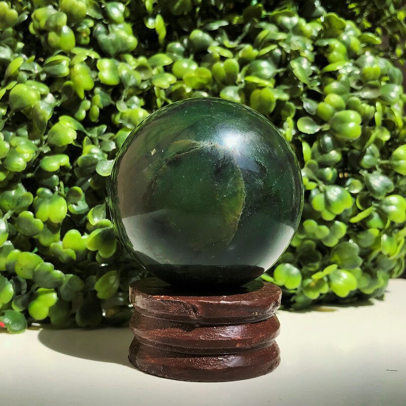 Green Jade Sphere - Etsy