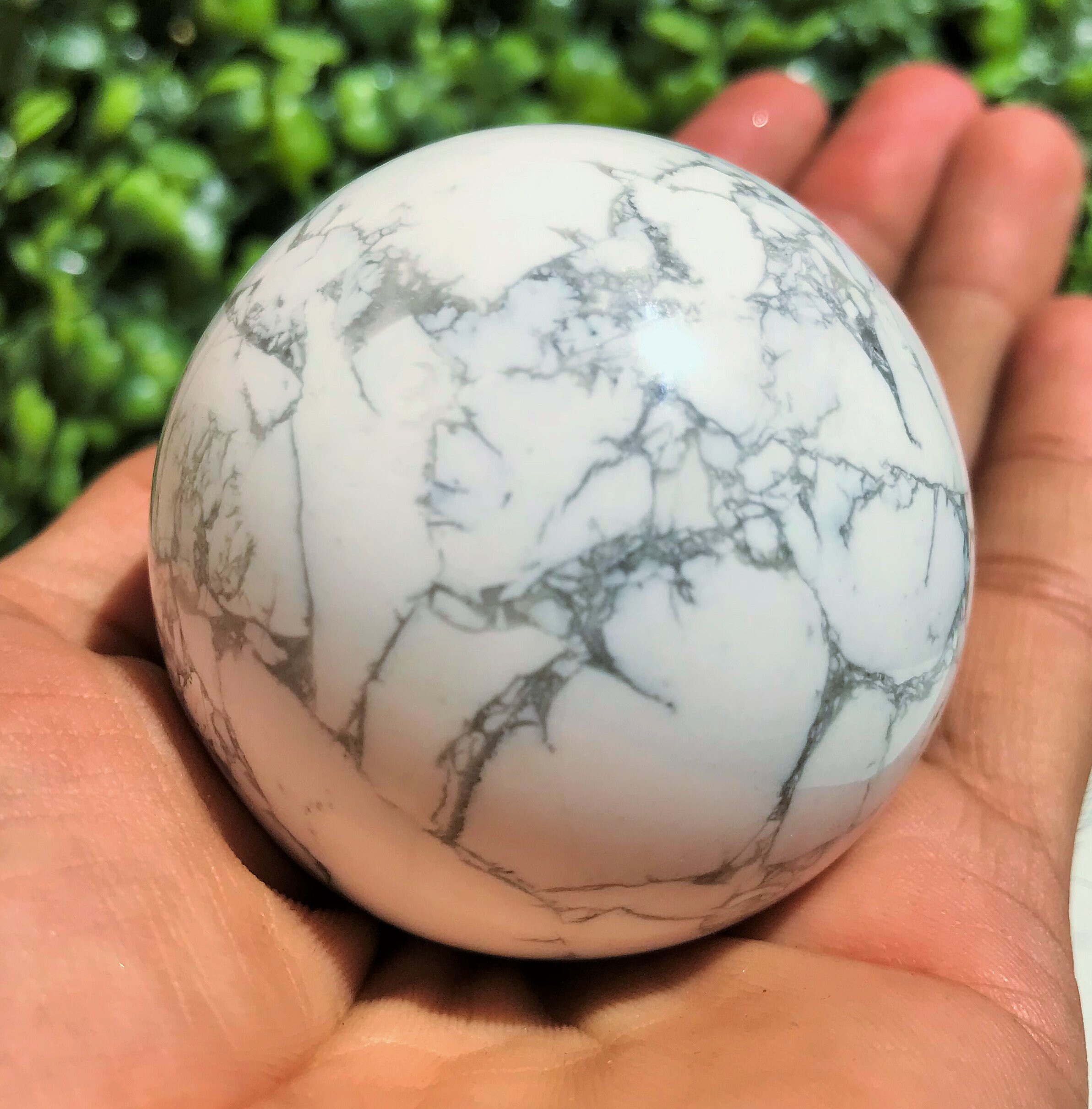 Beautiful High Quality Howlite 50MM Crystal Healing | Etsy