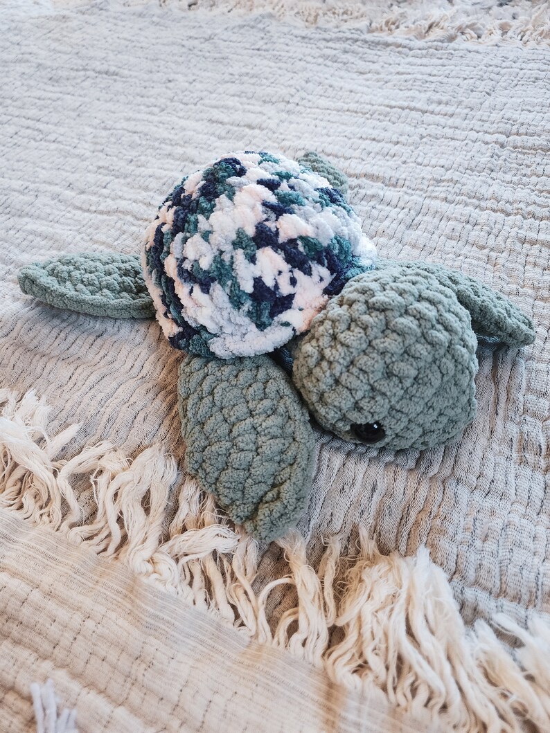 Large Crochet Turtle Plushie - Etsy