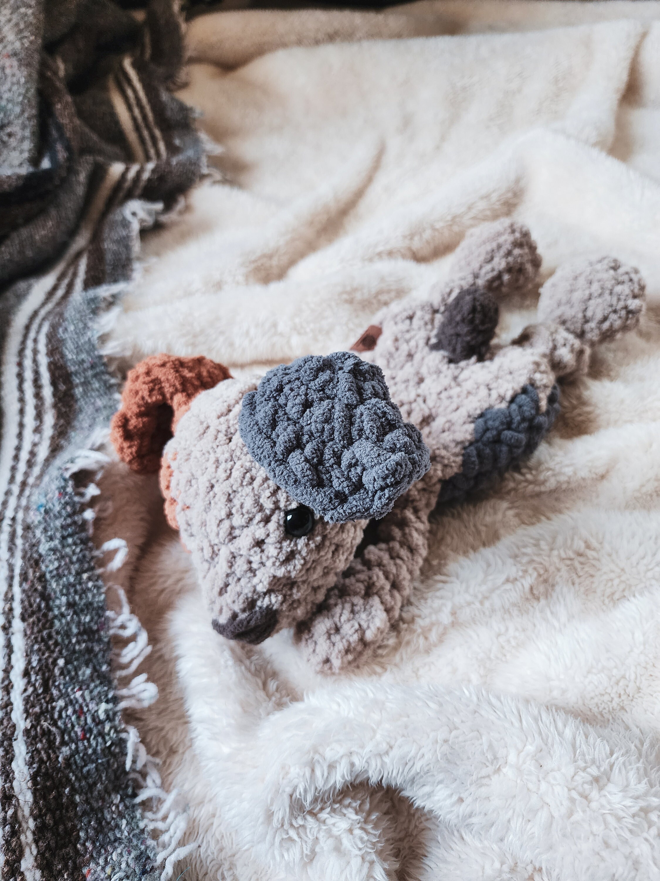 Mini Crochet Puppy Snuggler Puppy Lovey crochet Animal Toy Gift for ...