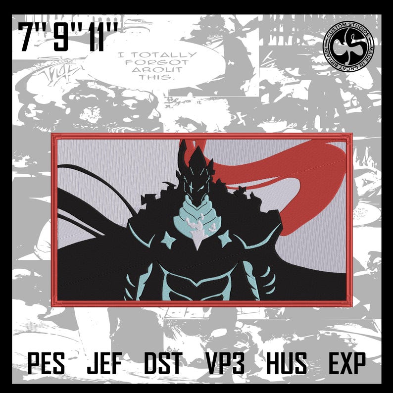 Igris / Solo Leveling - Embroidery Design, Digital File, Cartoon ...