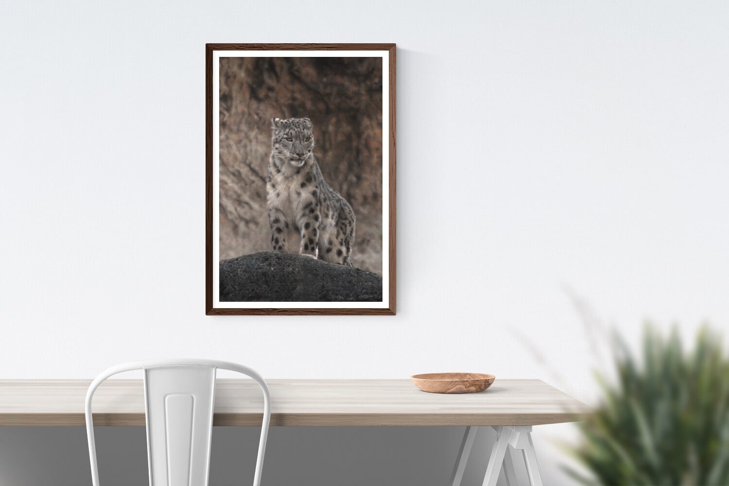 Snow Leopard Art Print of an Original Pastel Pencil Drawing wildlife ...