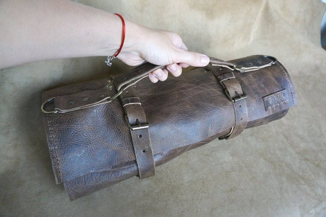 Bar Tool Roll. Barman Bag Stock. Handmade Leather Bartender Roll ...