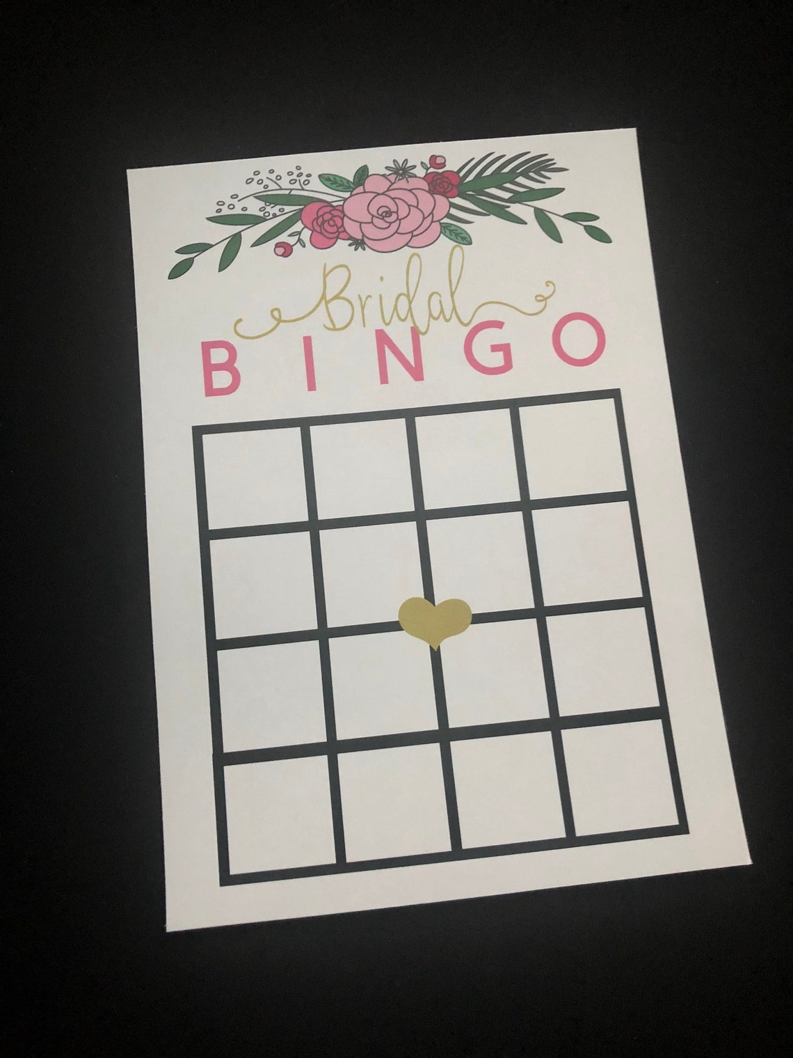 Bridal Shower BINGO Game - Etsy