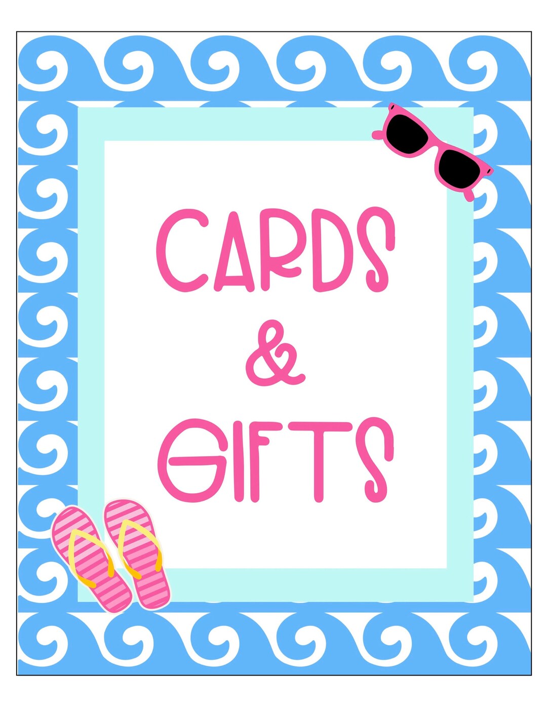 Pool Party Sign - Cards & Gifts - Etsy