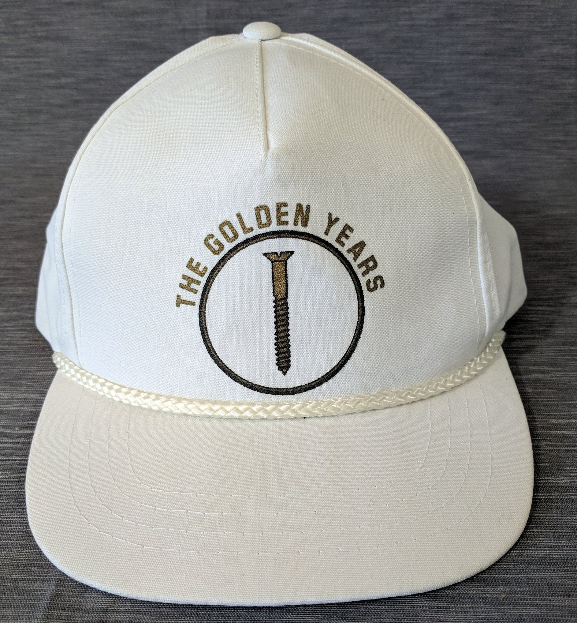 Vintage Retro Screw the Golden Years Joke Adjustable Trucker Hat Aging ...