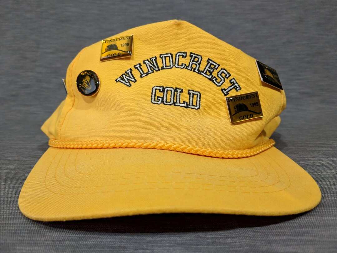 True Vintage 90s Windcrest Gold Texas Fire Department Firefighter ...