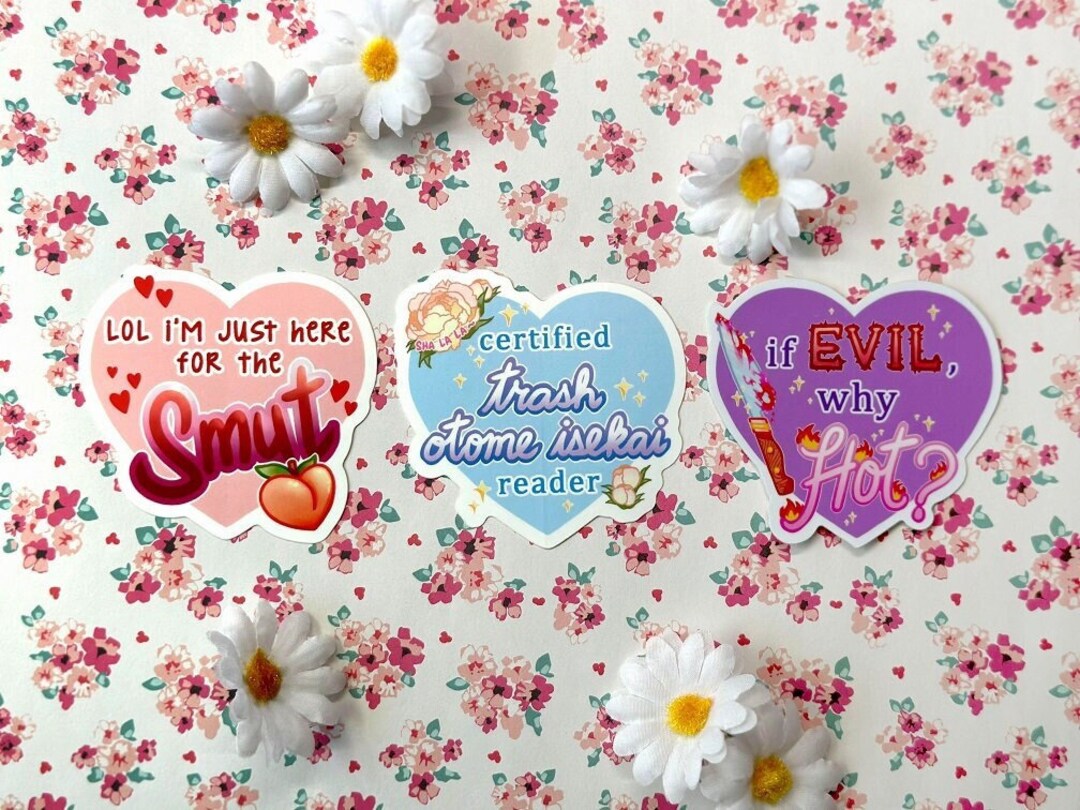 3" Cute Funny Kawaii Manga Anime Webtoon Webcomic Heart Stickers - Etsy
