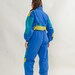 Vintage Blue Colorblock One Piece Snow Suit L/XL, Full Ski Suit Women ...