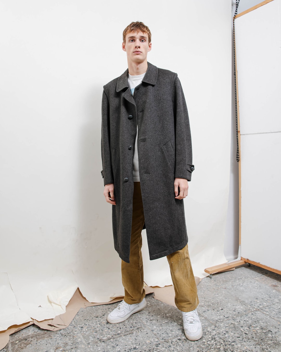 Vintage 60s Hunter Open Armpit Wool Button up Coat Men L - Etsy