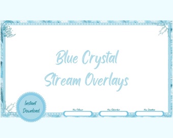 Crystal Glow Twitch Overlay Animated Alerts Animated Screens Glow ...