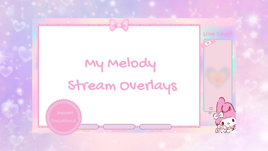 Kawaii Stream Overlays - Etsy