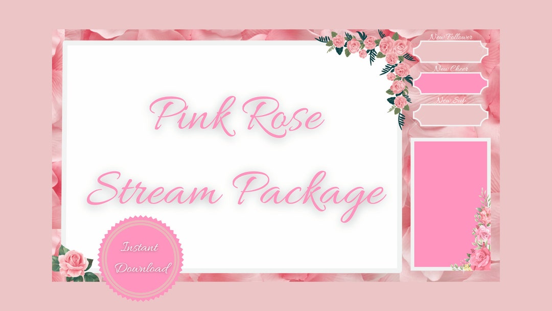 Pink Rose Stream Package - Etsy