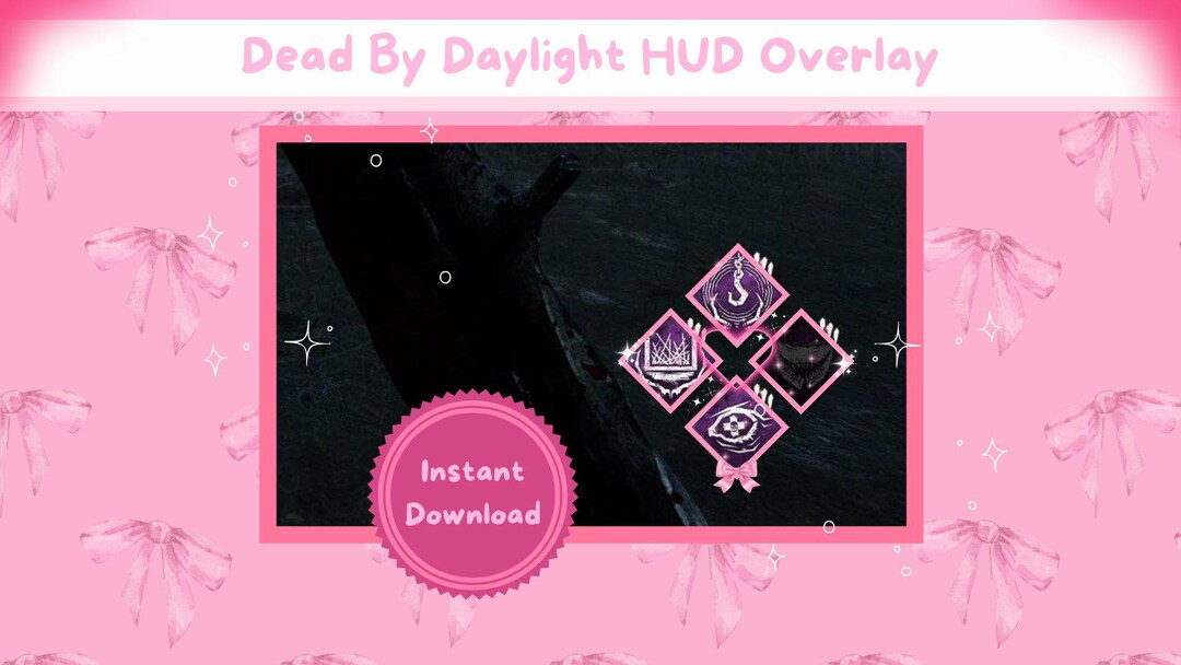 Pink Coquette DBD HUD Overlay - Etsy