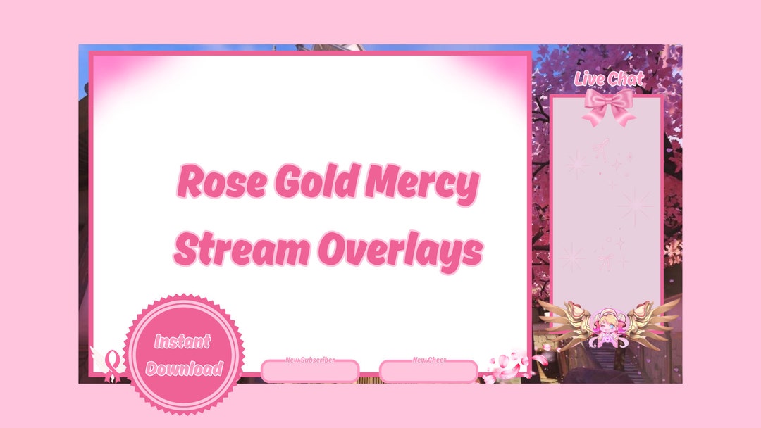 Rose Gold Mercy Stream Overlays - Etsy